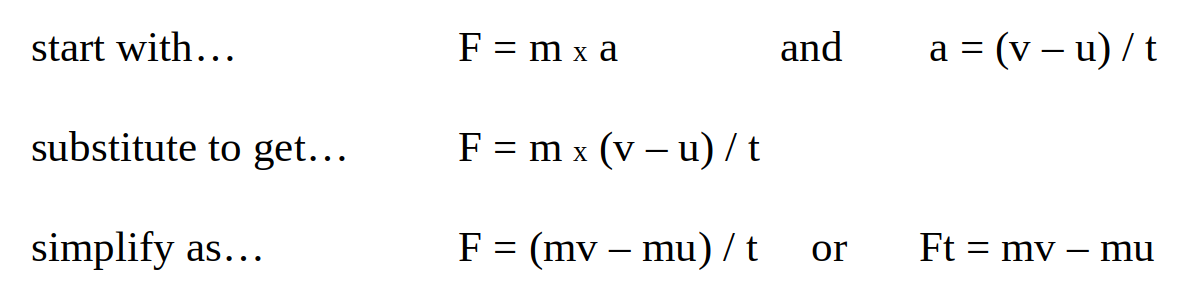 Momentum – Mr Tarrant's physbang 'blog